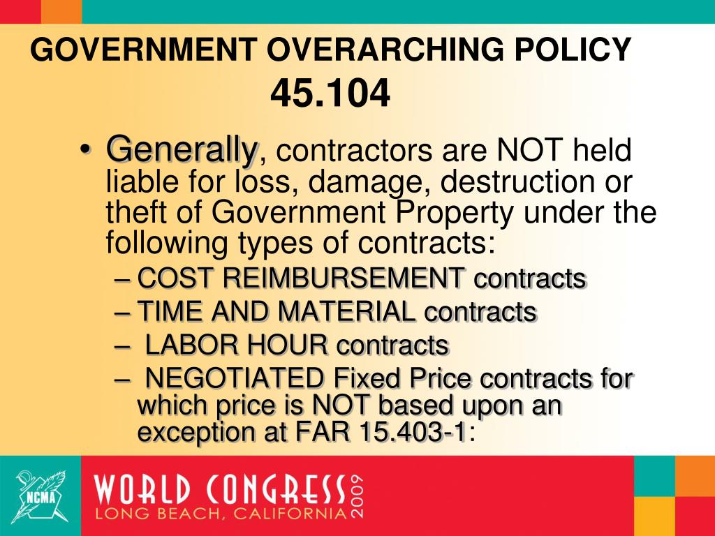 PPT - LIABILITY FOR LOSS, DAMAGE, DESTRUCTION OR THEFT OF GOVERNMENT ...