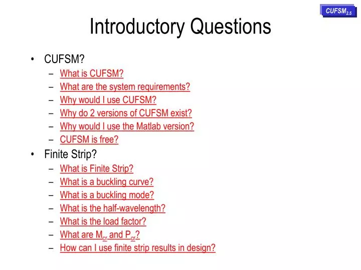 PPT - Introductory Questions PowerPoint Presentation, free download ...