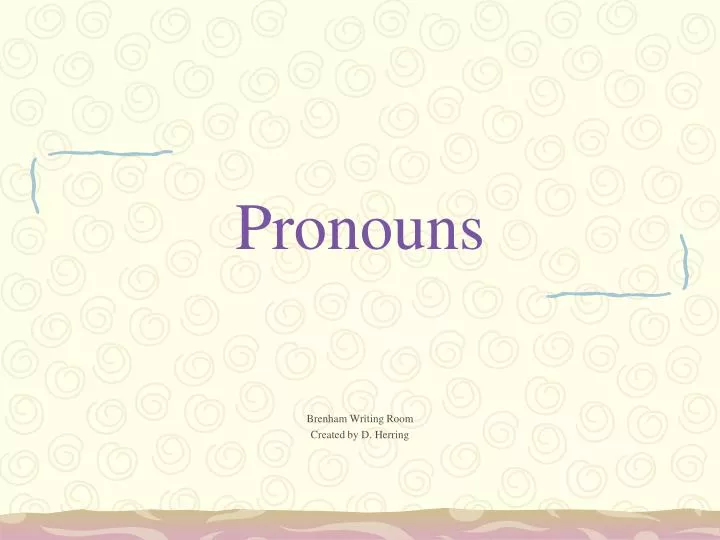 PPT - Pronouns PowerPoint Presentation, free download - ID:813808