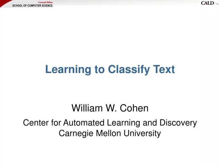 PPT - Learning to Classify Text PowerPoint Presentation, free download ... PPT - Learning to Classify Text PowerPoint Presentation, free download ...