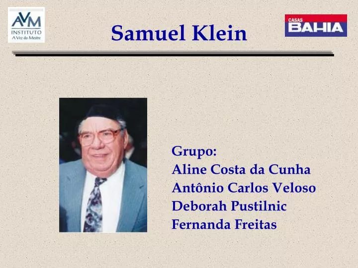 PPT - Samuel Klein PowerPoint Presentation, free download - ID:814815