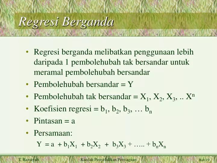 PPT - Regresi Berganda PowerPoint Presentation, free download - ID:815177