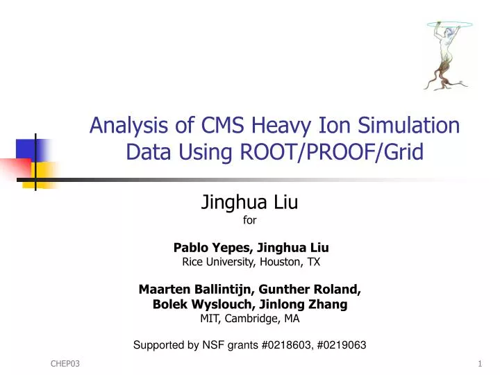 PPT - Analysis of CMS Heavy Ion Simulation Data Using ROOT/PROOF/Grid ...