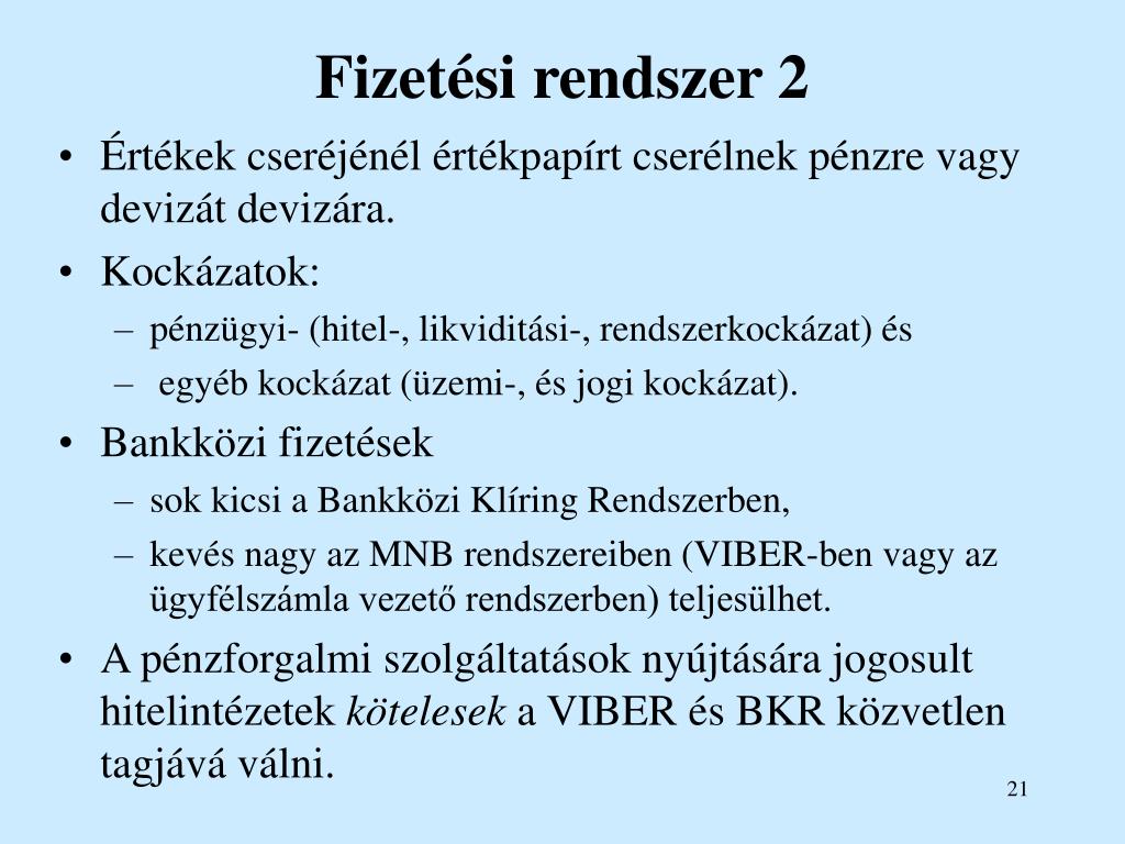 PPT - Fizetési forgalom és Mérlegen kívüli tételek PowerPoint ...
