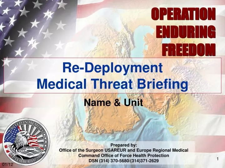 PPT - OPERATION ENDURING FREEDOM PowerPoint Presentation, free download ...