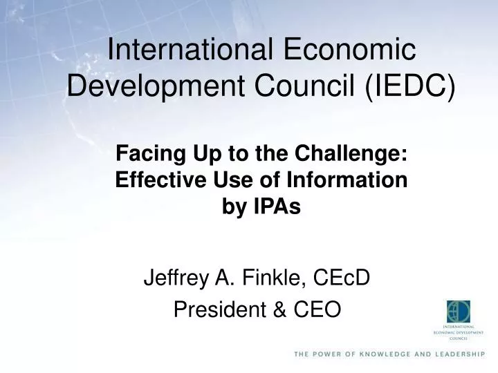 PPT - International Economic Development Council (IEDC) PowerPoint ...
