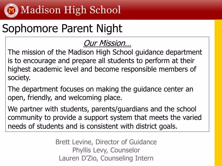 PPT - Sophomore Parent Night PowerPoint Presentation, free download ...