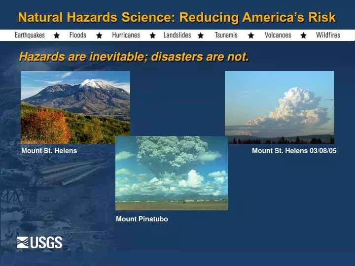 PPT - Natural Hazards Science: Reducing America’s Risk PowerPoint ...