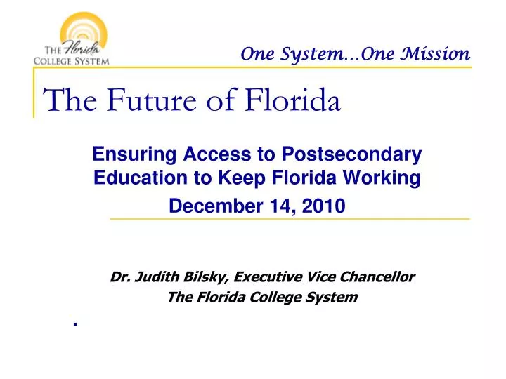 PPT - The Future of Florida PowerPoint Presentation, free download - ID ...