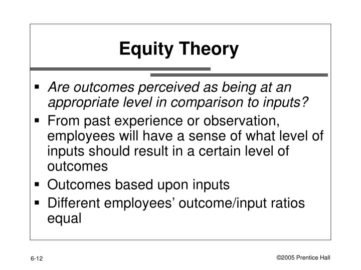 Equity Theory