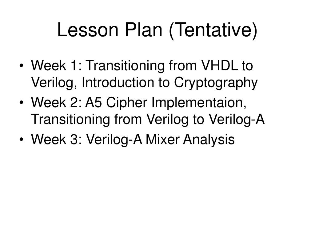 Ppt An Introduction To Verilog Transitioning From Vhdl Powerpoint Presentation Id818156