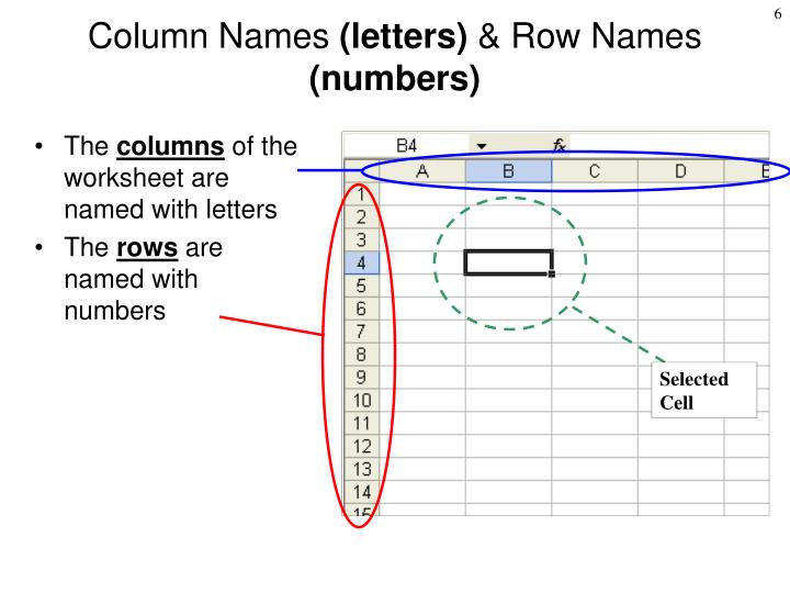 PPT - Basics of Excel Please sit in the back if you are inexperienced ...