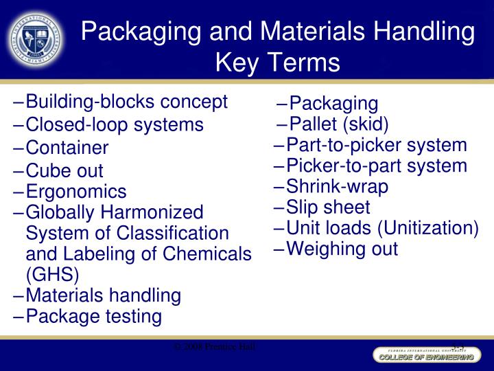 PPT - Chapter 11 Packaging and Materials Handling PowerPoint ...