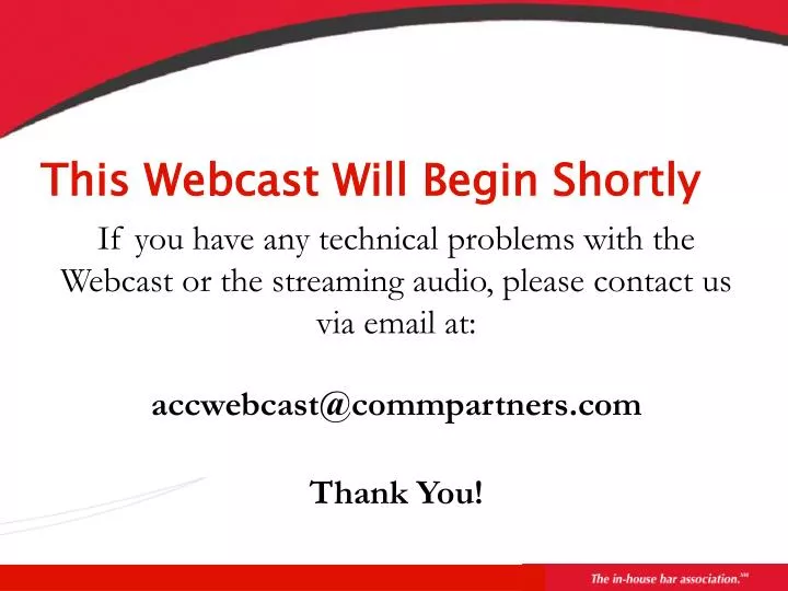 PPT - This Webcast Will Begin Shortly PowerPoint Presentation, free ...