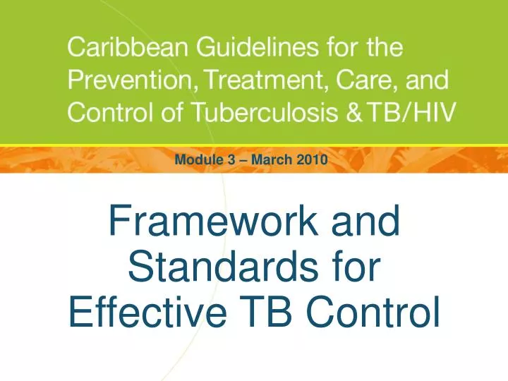 PPT - Framework and Standards for Effective TB Control PowerPoint ...