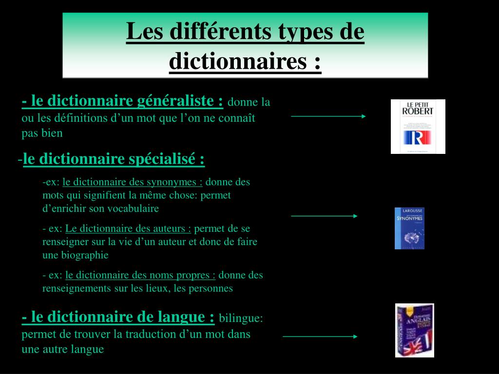 PPT - Le dictionnaire : un outil indispensable aux collégiens ...