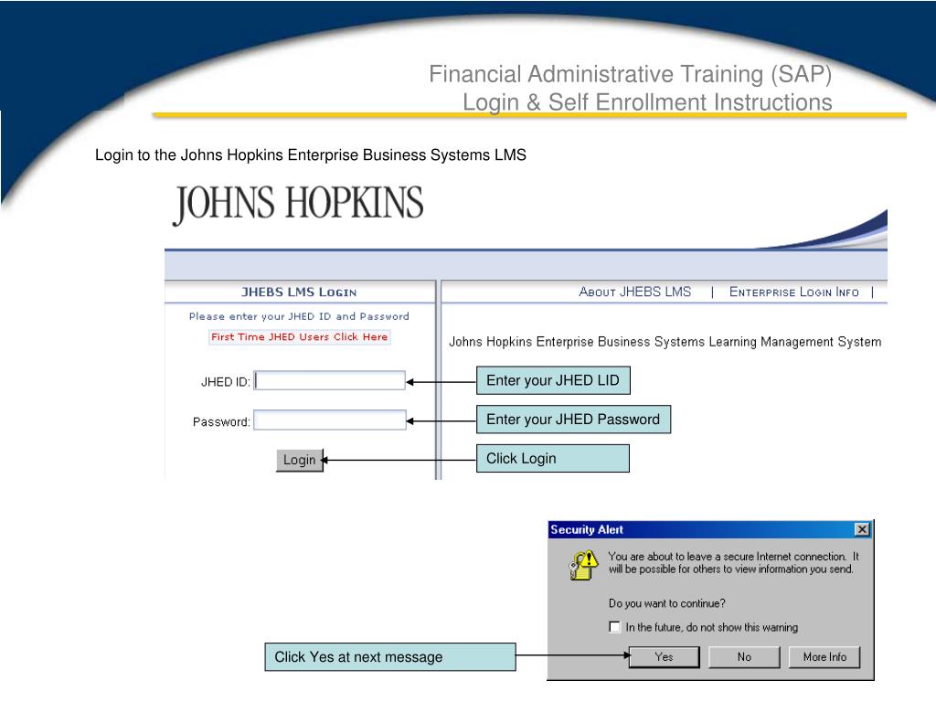 PPT - Financial Administrative Training (SAP) Login & Self Enrollment ...