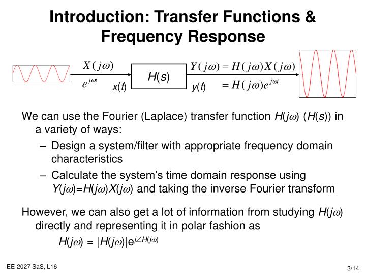 PPT - Lecture 16: Continuous-Time Transfer Functions PowerPoint ...