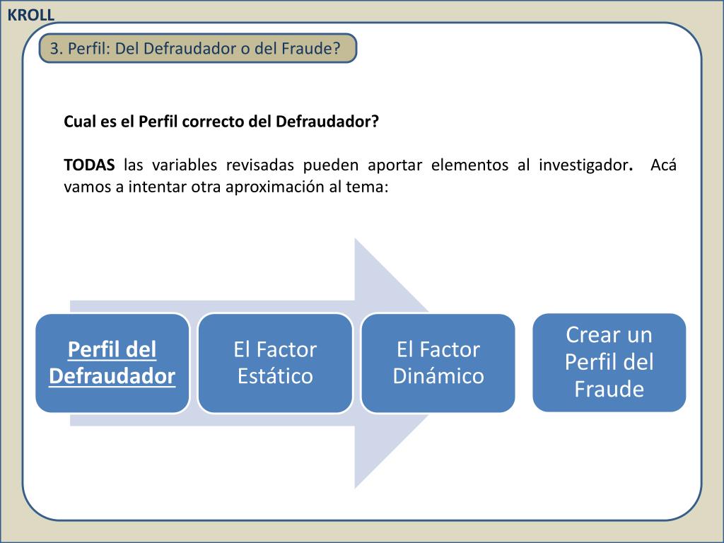 PPT - FRAUDE Y PERFIL DEL DEFRAUDADOR PowerPoint Presentation, free ...