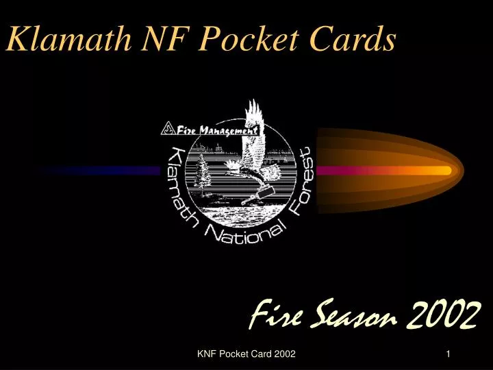 PPT - Klamath NF Pocket Cards PowerPoint Presentation, free download ...
