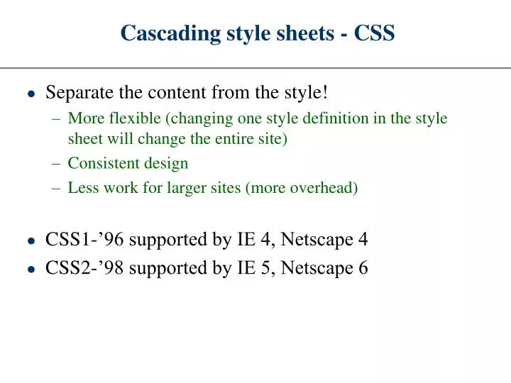 PPT - Cascading style sheets - CSS PowerPoint Presentation, free ... PPT - Cascading style sheets - CSS PowerPoint Presentation, free ...