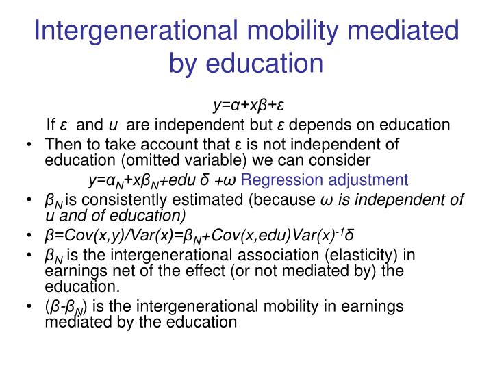 PPT - Intergenerational mobility PowerPoint Presentation - ID:821480