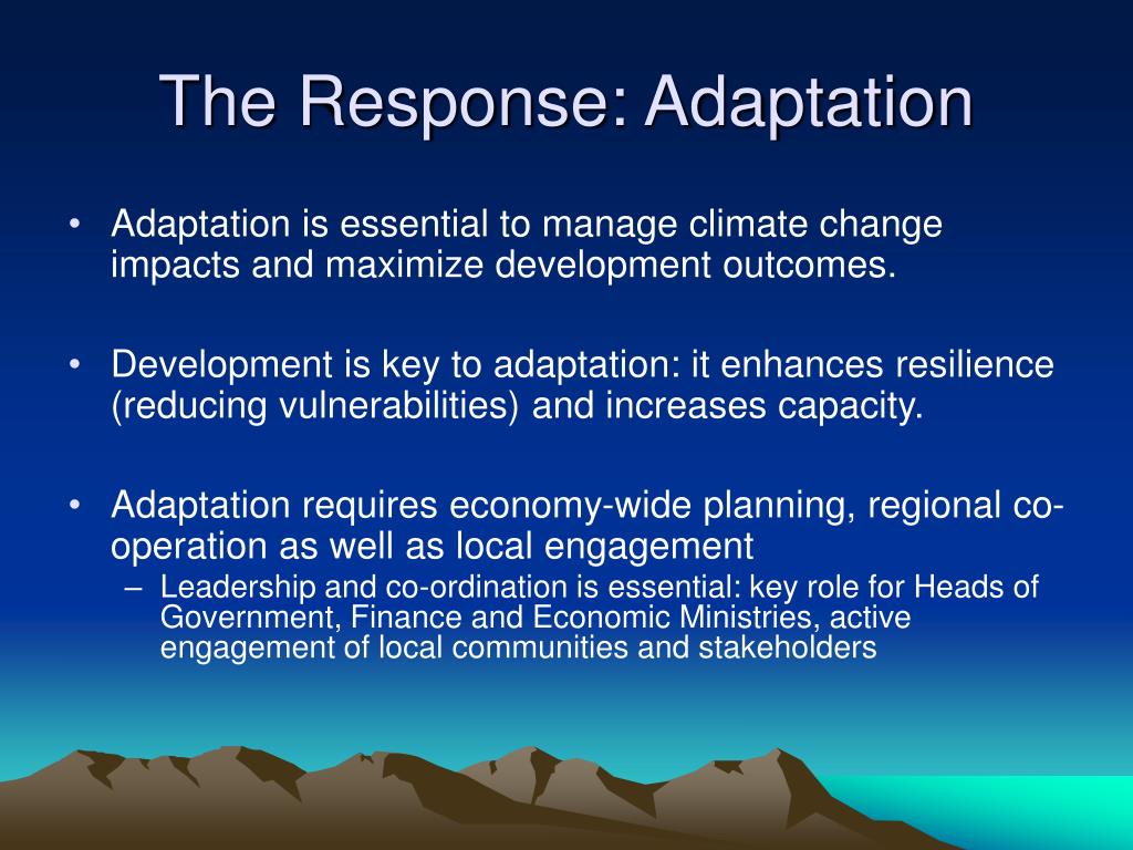 PPT - Climate Change Adaptation in Africa: the Role of the African ...
