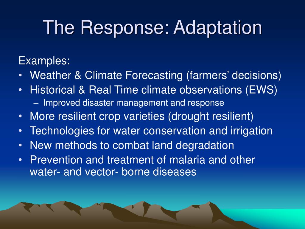 PPT - Climate Change Adaptation in Africa: the Role of the African ...