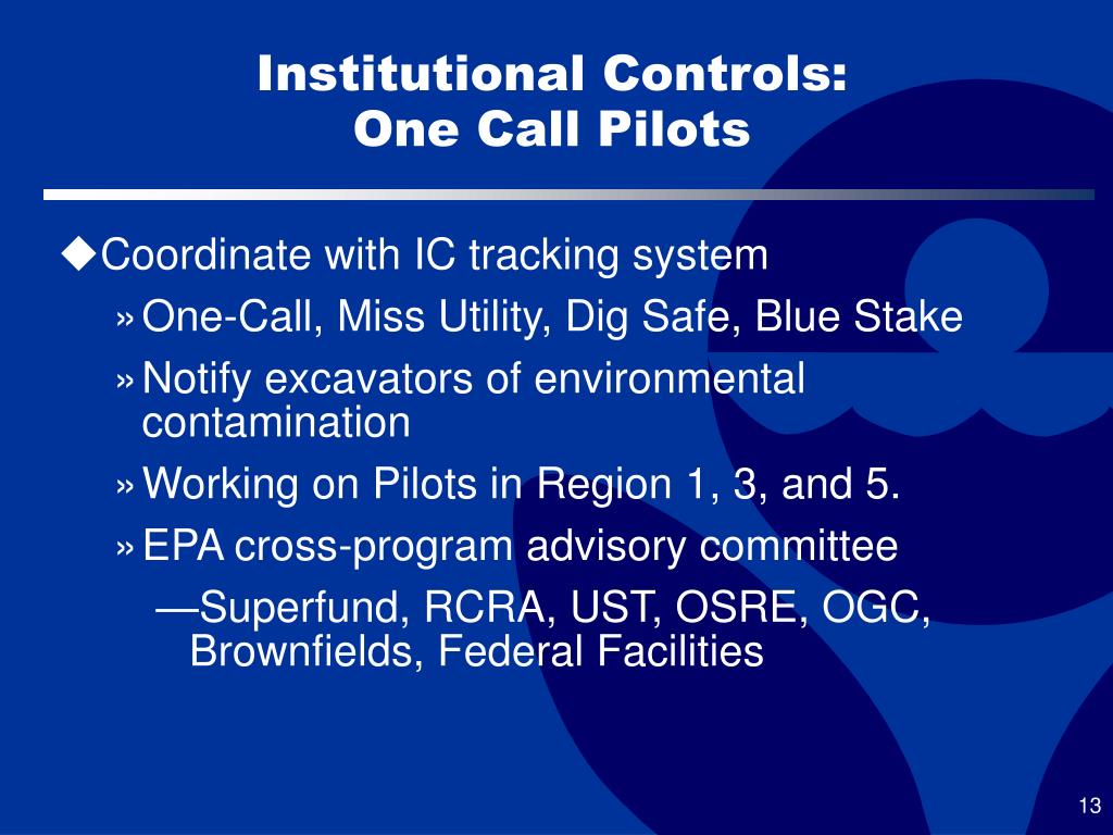 PPT - Institutional Controls LTS “Framework” EPA Post-ROD Authority ...