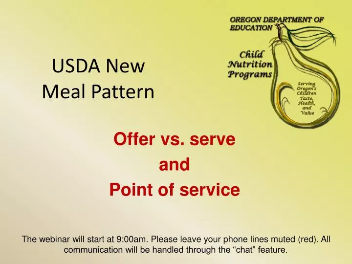 PPT - USDA New Meal Pattern PowerPoint Presentation, free download - ID ...