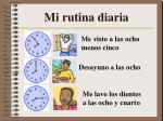 PPT - Mi rutina diaria PowerPoint Presentation - ID:821909