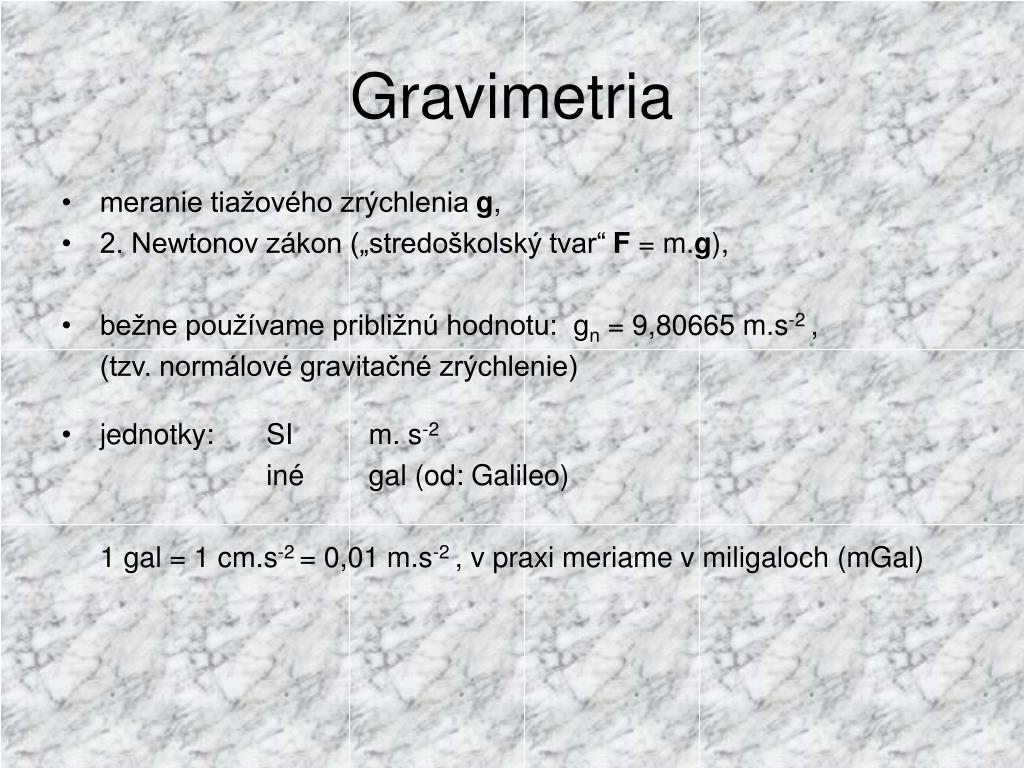 PPT - Gravimetria a gravimetre PowerPoint Presentation, free download ...