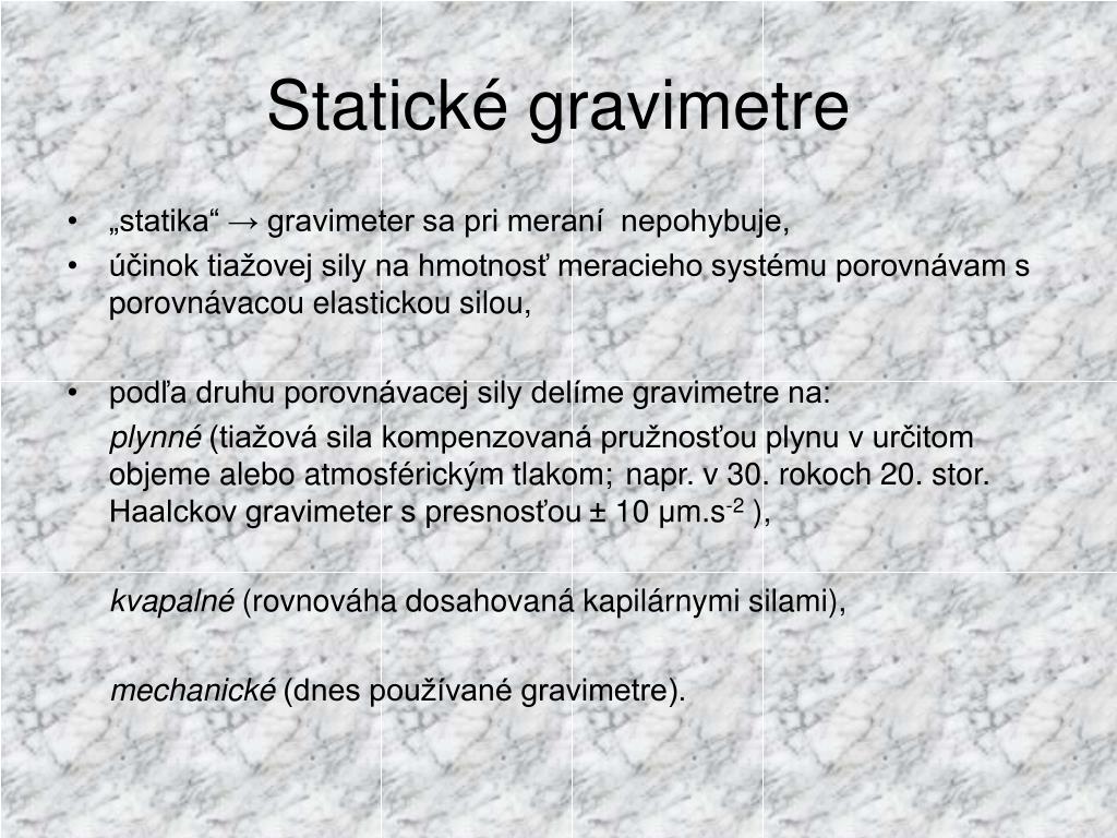 PPT - Gravimetria a gravimetre PowerPoint Presentation, free download ...