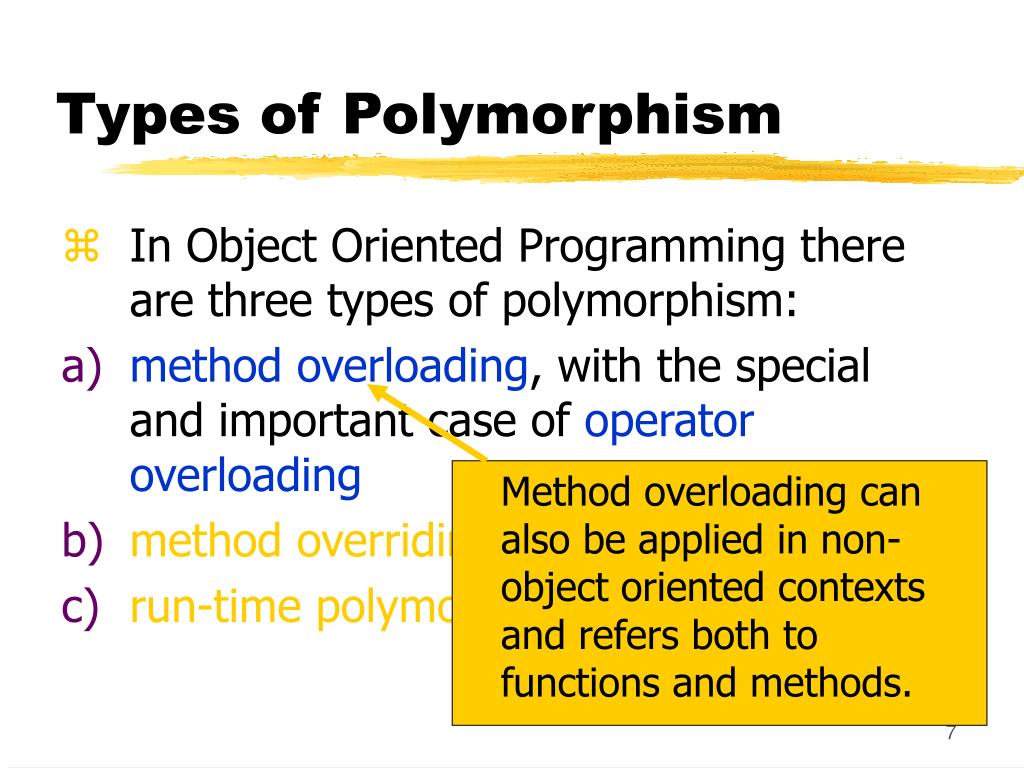 Ppt Object Oriented Programming Development Polymorphism I Powerpoint Presentation Id823158