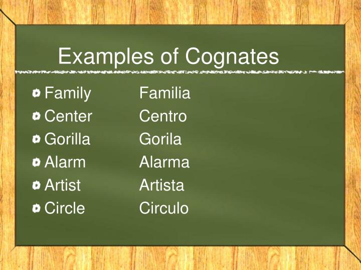 PPT - Cognates & False Cognates PowerPoint Presentation - ID:823781