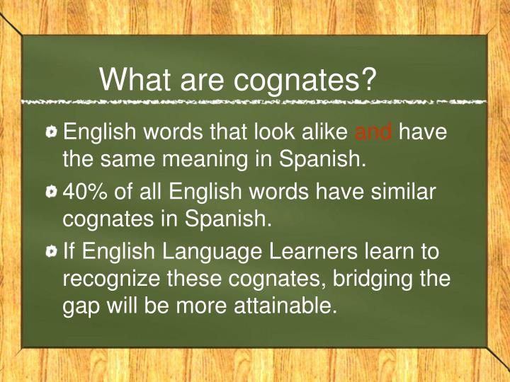 PPT - Cognates & False Cognates PowerPoint Presentation - ID:823781
