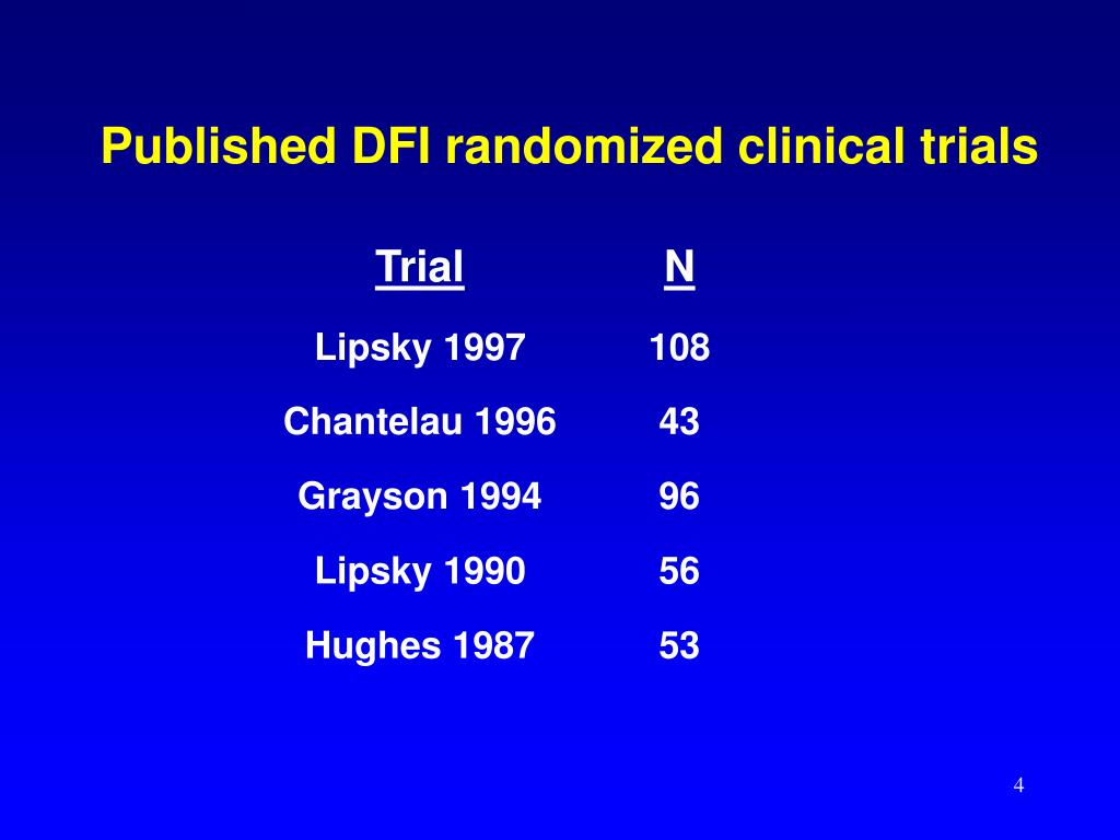 PPT - Implications for clinical trials for diabetic foot infections ...