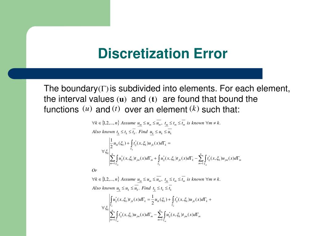 PPT - Point-wise Discretization Errors in Boundary Element Method for ... PPT - Point-wise Discretization Errors in Boundary Element Method for ...