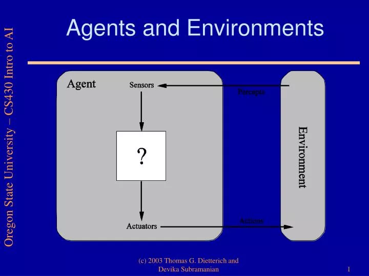 PPT - Agents and Environments PowerPoint Presentation, free download ...