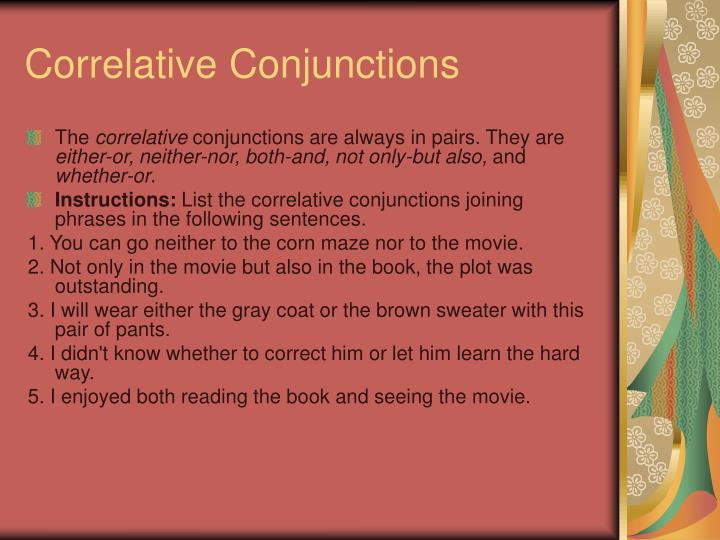 What Are Correlative Conjunctions
