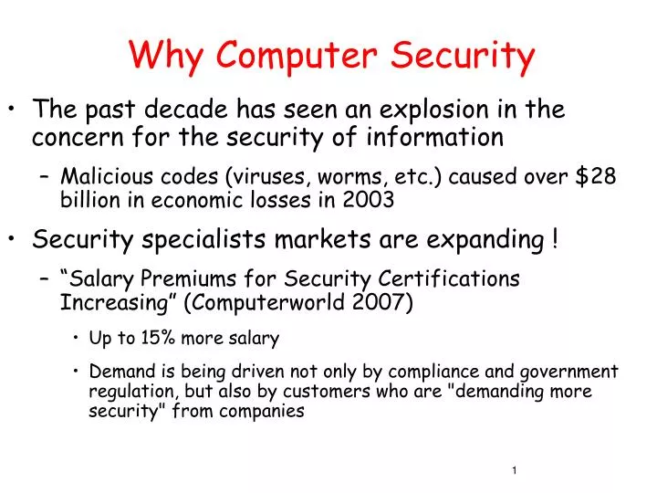 Ppt Why Computer Security Powerpoint Presentation Free Download Id 8820