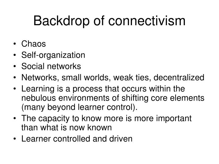PPT - Connectivism PowerPoint Presentation - ID:826744