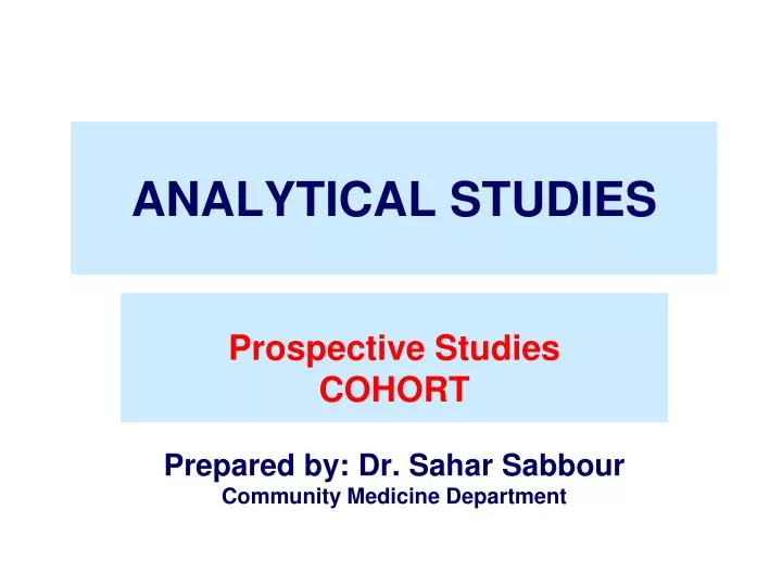 PPT - ANALYTICAL STUDIES PowerPoint Presentation, free download - ID:827136