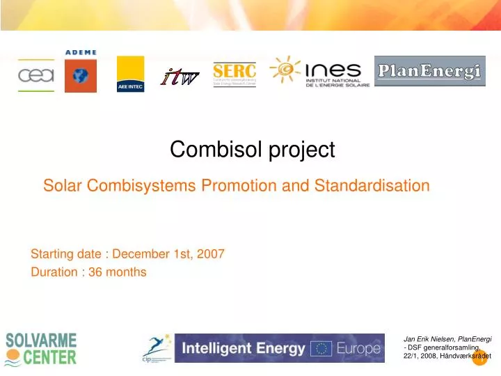 PPT - Combisol project PowerPoint Presentation, free download - ID:827420