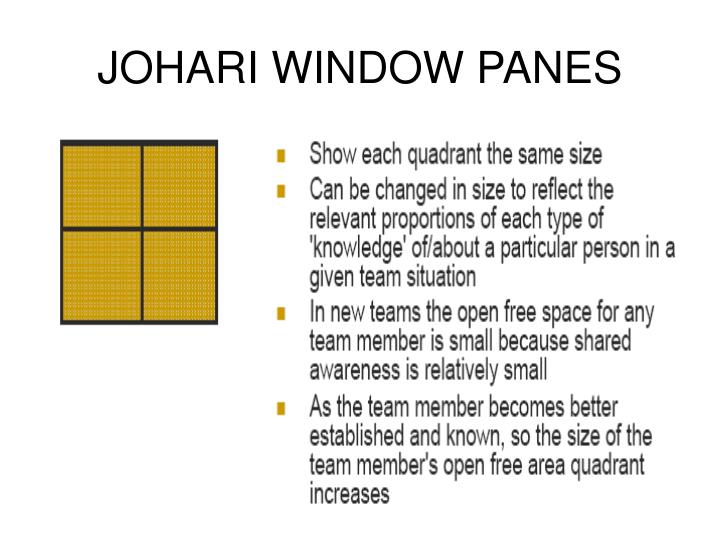 PPT - JOHARI WINDOW PowerPoint Presentation - ID:827937