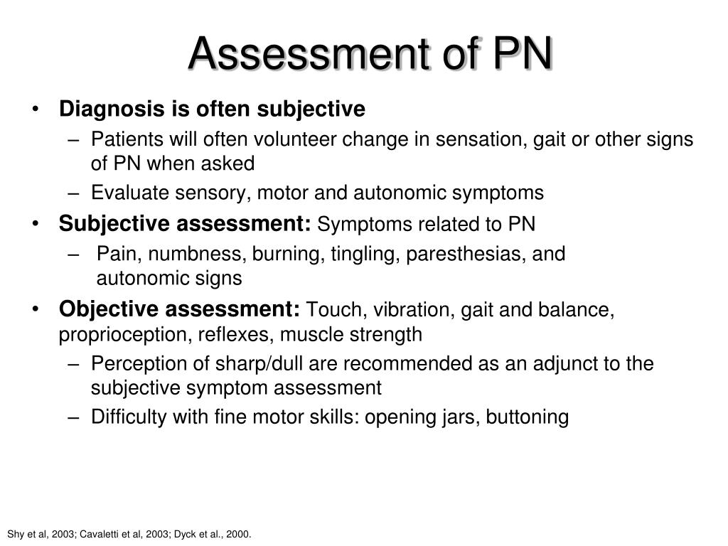 Ppt Peripheral Neuropathy Prediction Prevention And Palliation