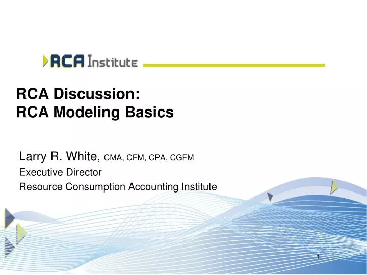 PPT - RCA Discussion: RCA Modeling Basics PowerPoint Presentation, free ...