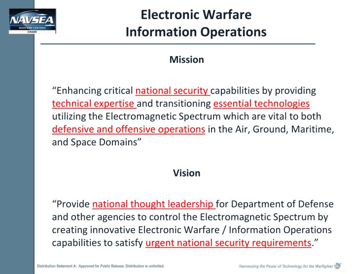 PPT - Electronic Warfare Information Operations PowerPoint Presentation ...