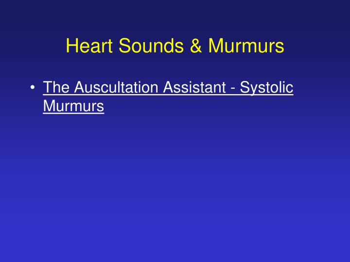PPT - Cardiac Murmurs in the Newborn Infant PowerPoint Presentation ...