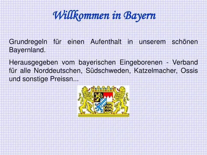 PPT - Willkommen in Bayern PowerPoint Presentation, free download - ID ...
